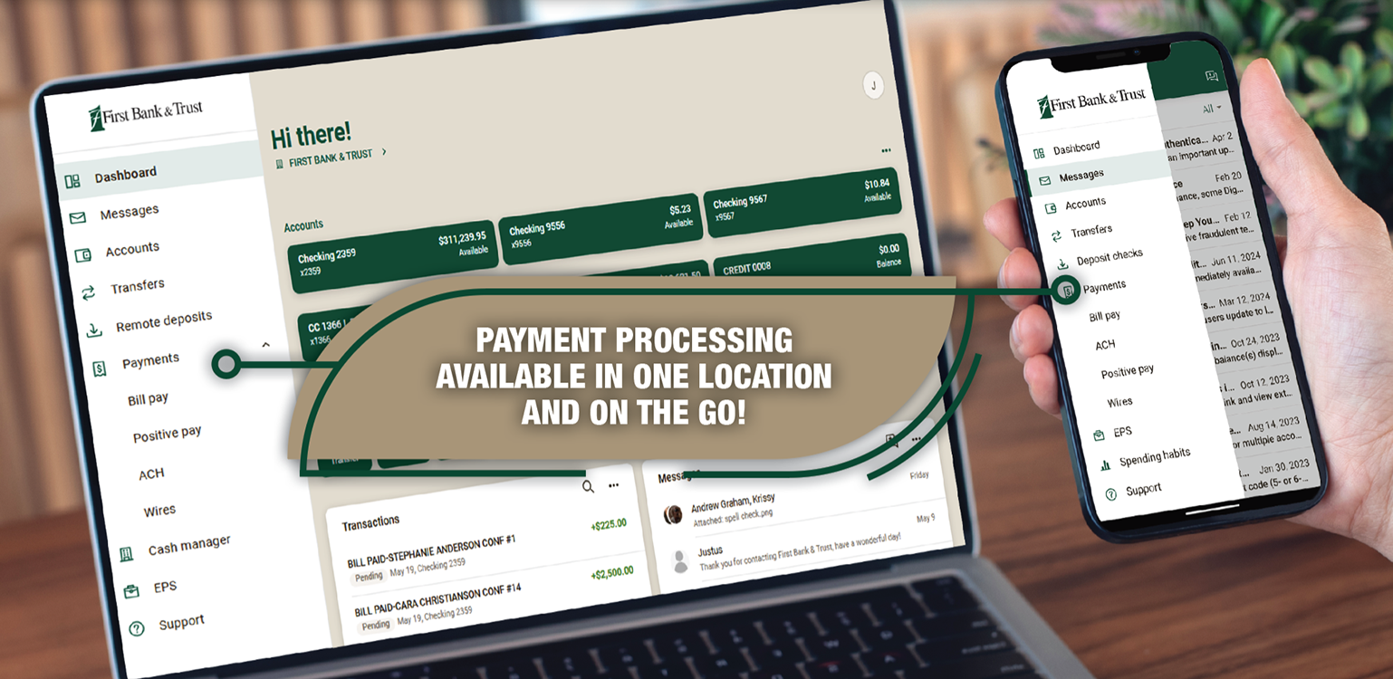 Business Digital Banking | First Bank & Trust